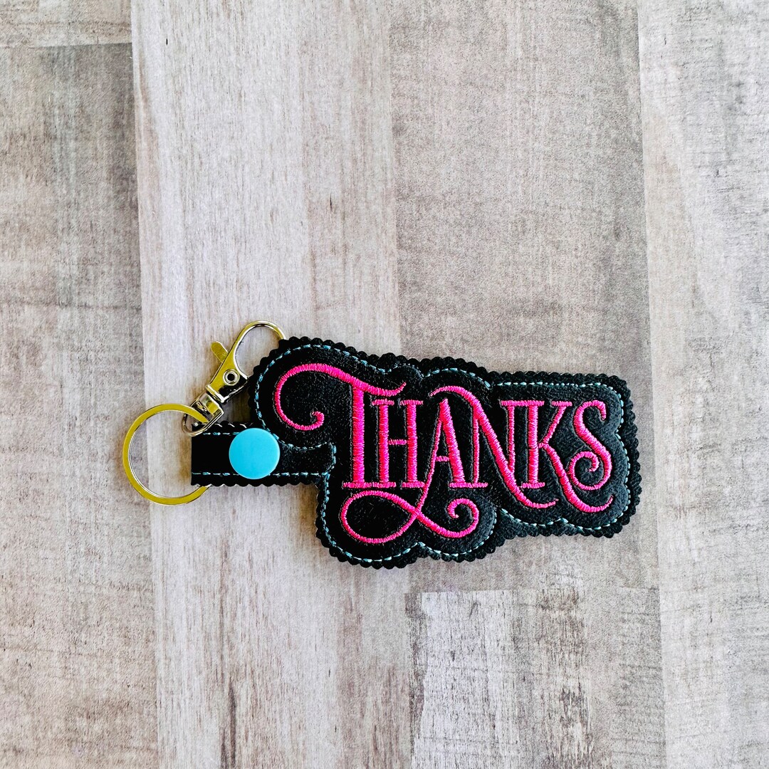 Expressing Gratitude: Custom Thanks Keychain | Personalized Thank You ...