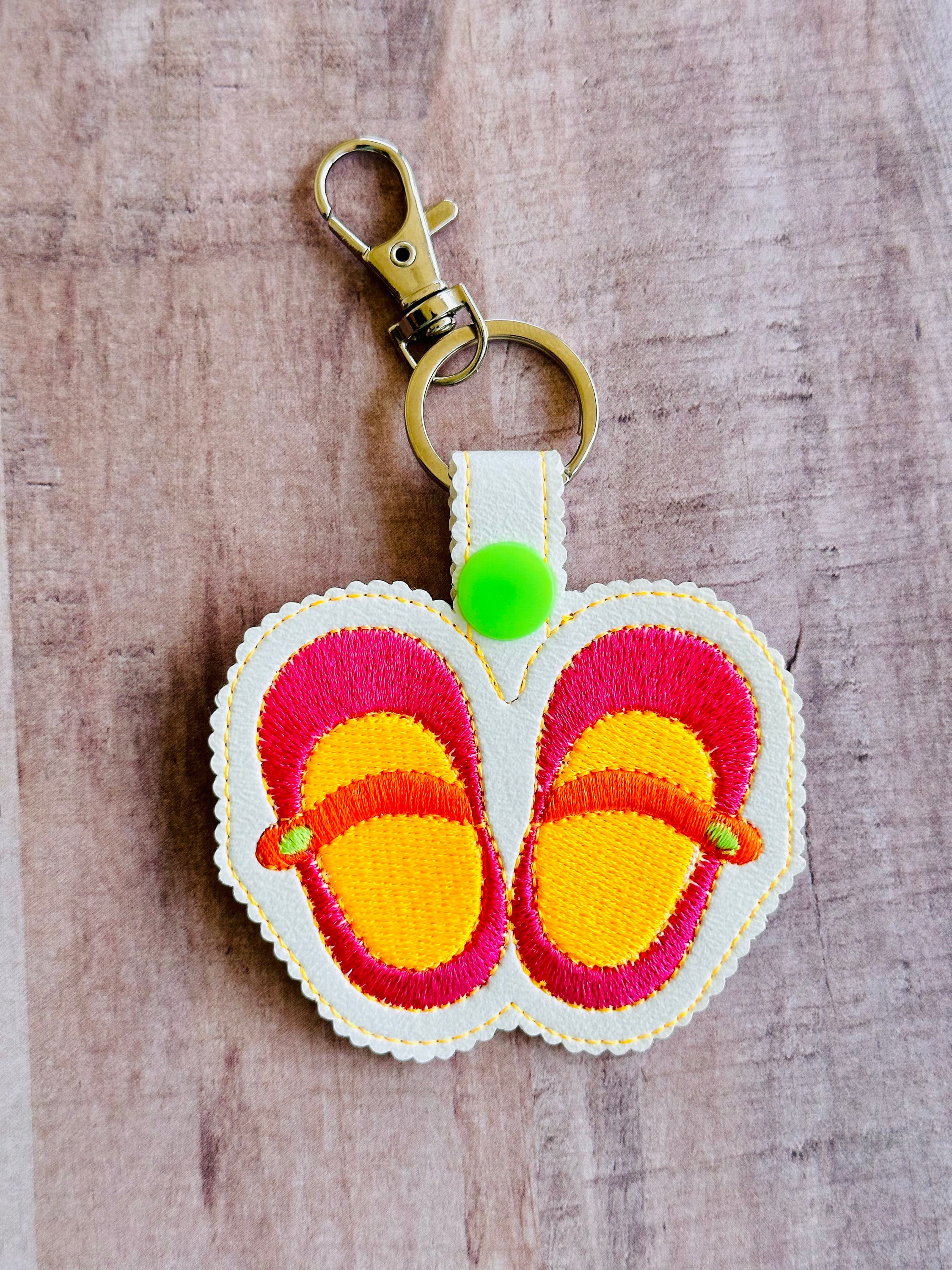 Adorable Embroidered Baby Boots Keychain - Perfect Gift for New Moms ...
