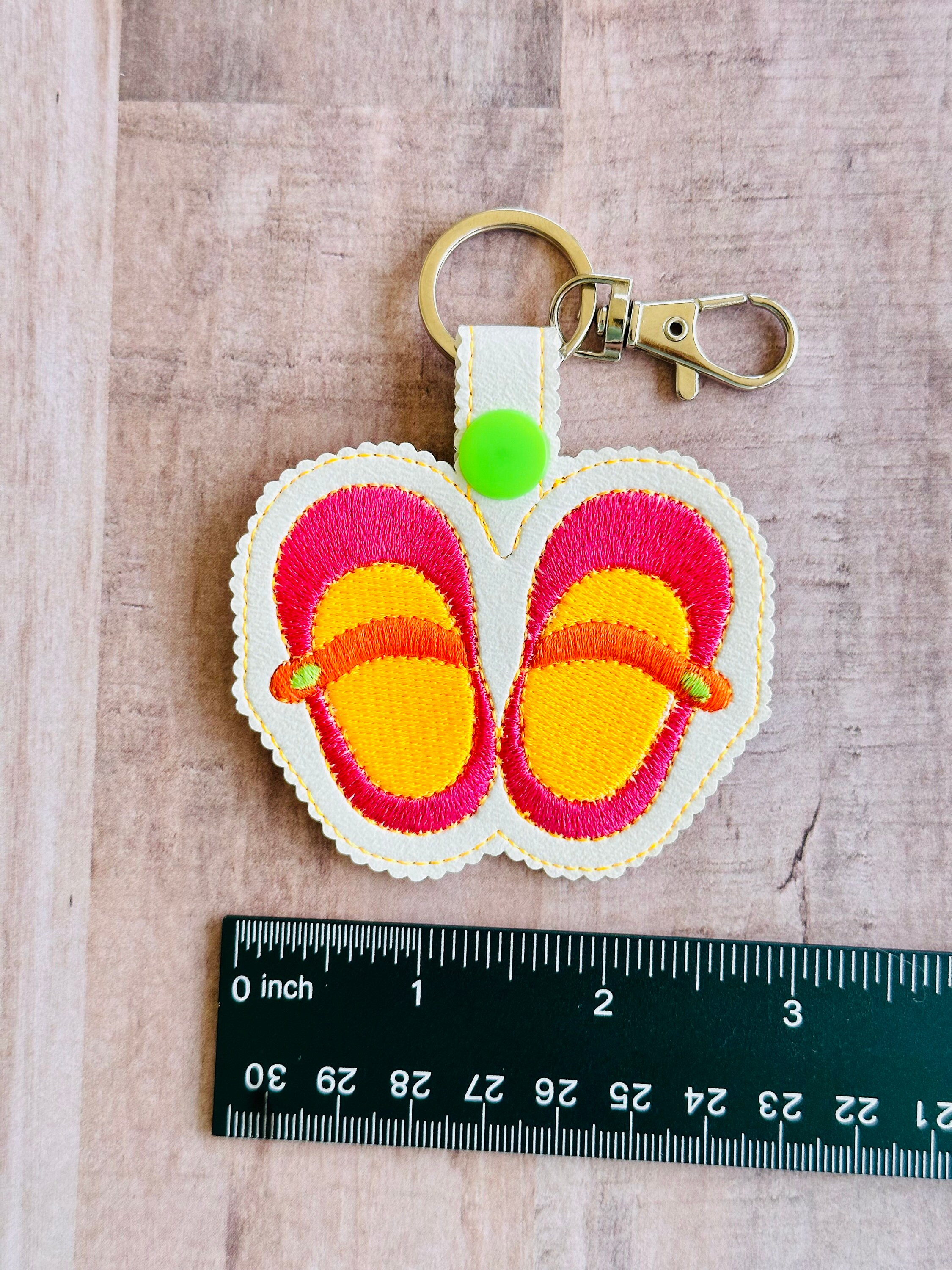 Adorable Embroidered Baby Boots Keychain - Perfect Gift for New Moms ...