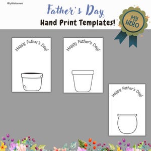 Printable Father’s Day Handprint Craft | EYFS & KS1 Printable Templates ...