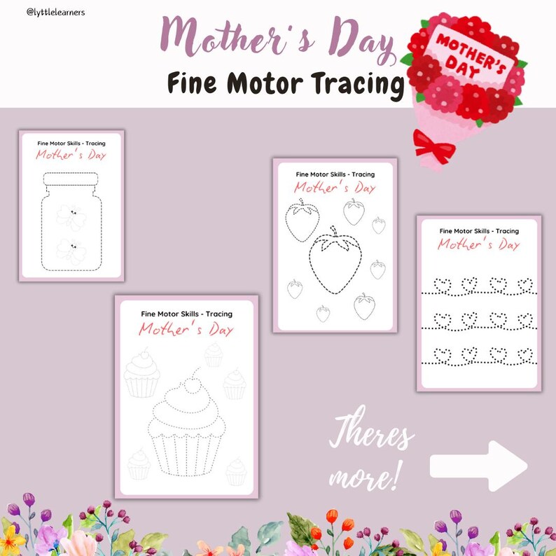 Mother’s Day Tracing Fine Motor Activity | EYFS KS1 Printable |pre ...