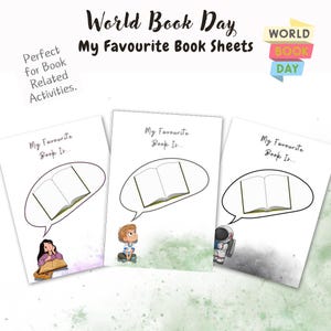 EYFS & KS1 Favourite Book Worksheet | World Book Day Printable ...