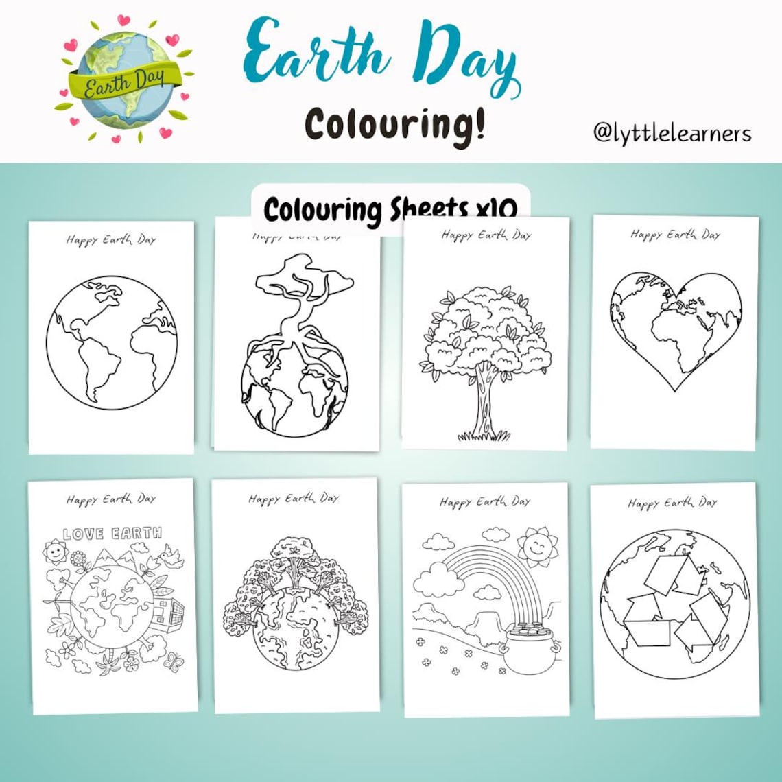 Earth Day Colouring Pages – 10 Printable Eco-friendly Designs – Fun ...
