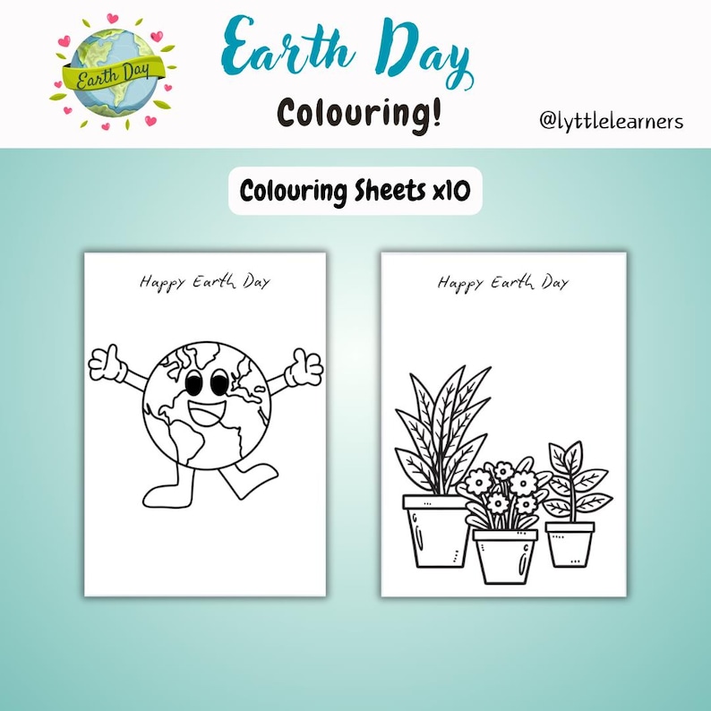 Earth Day Colouring Pages – 10 Printable Eco-friendly Designs – Fun ...