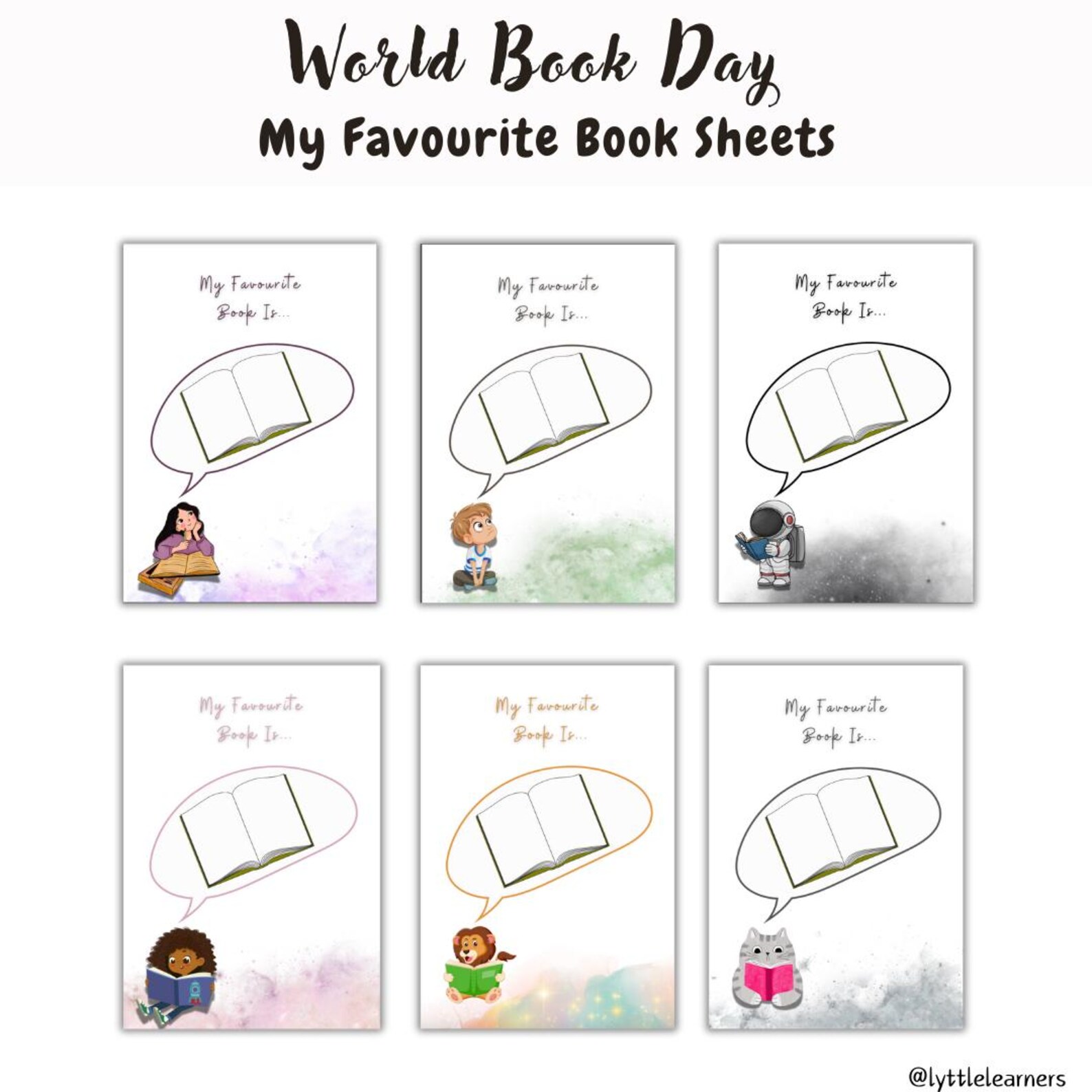 EYFS & KS1 Favourite Book Worksheet | World Book Day Printable ...