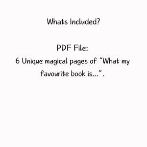EYFS & KS1 Favourite Book Worksheet | World Book Day Printable ...