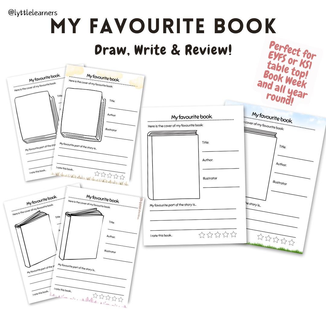World Book Day Review Activity | EYFS, KS1, KS2 Printable | Book Review ...