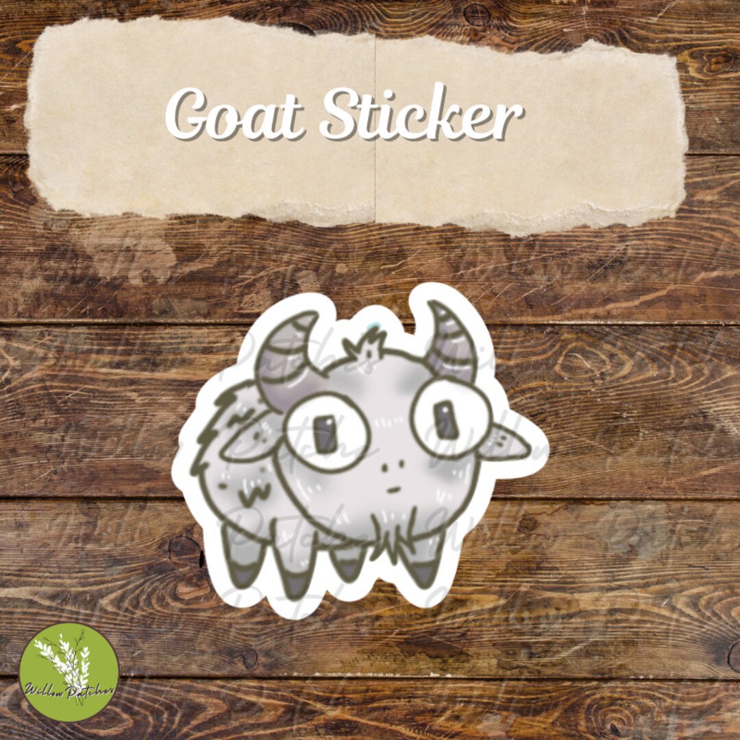 Goat Sticker| Farm Animals| Vinyl Stickers| Journaling, Phones ...
