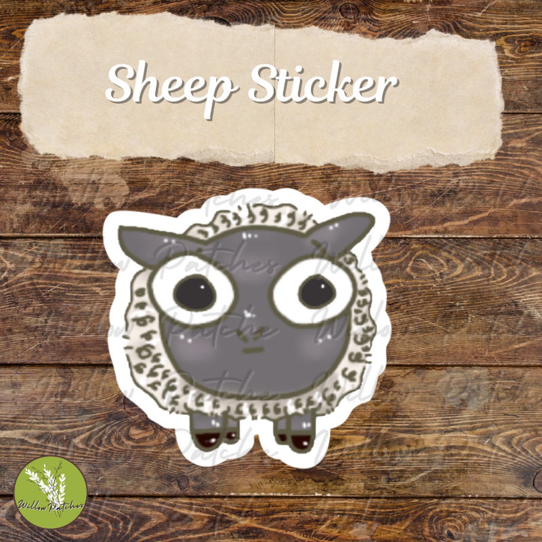 Sheep Sticker| Farm Animals| Vinyl Stickers| Journaling, Laptops ...