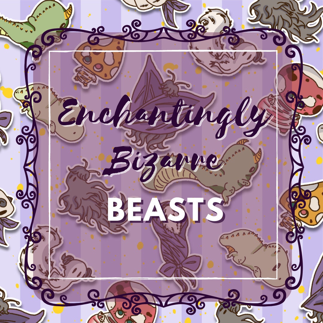 Enchantingly Bizarre Beast Sticker Bundle| Pack of 9+1| DIY Stickers ...