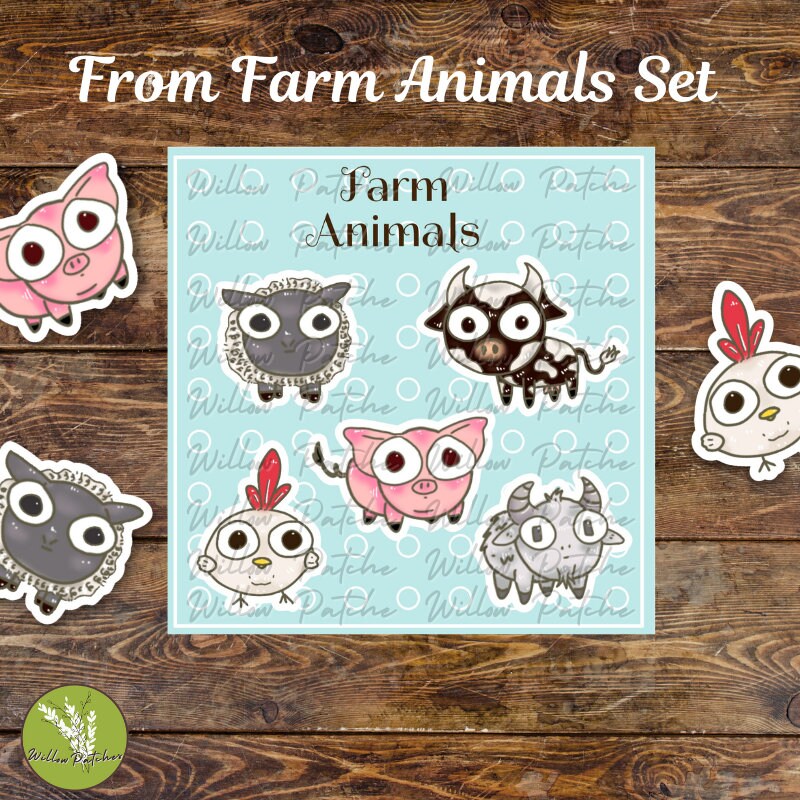 Sheep Sticker| Farm Animals| Vinyl Stickers| Journaling, Laptops ...