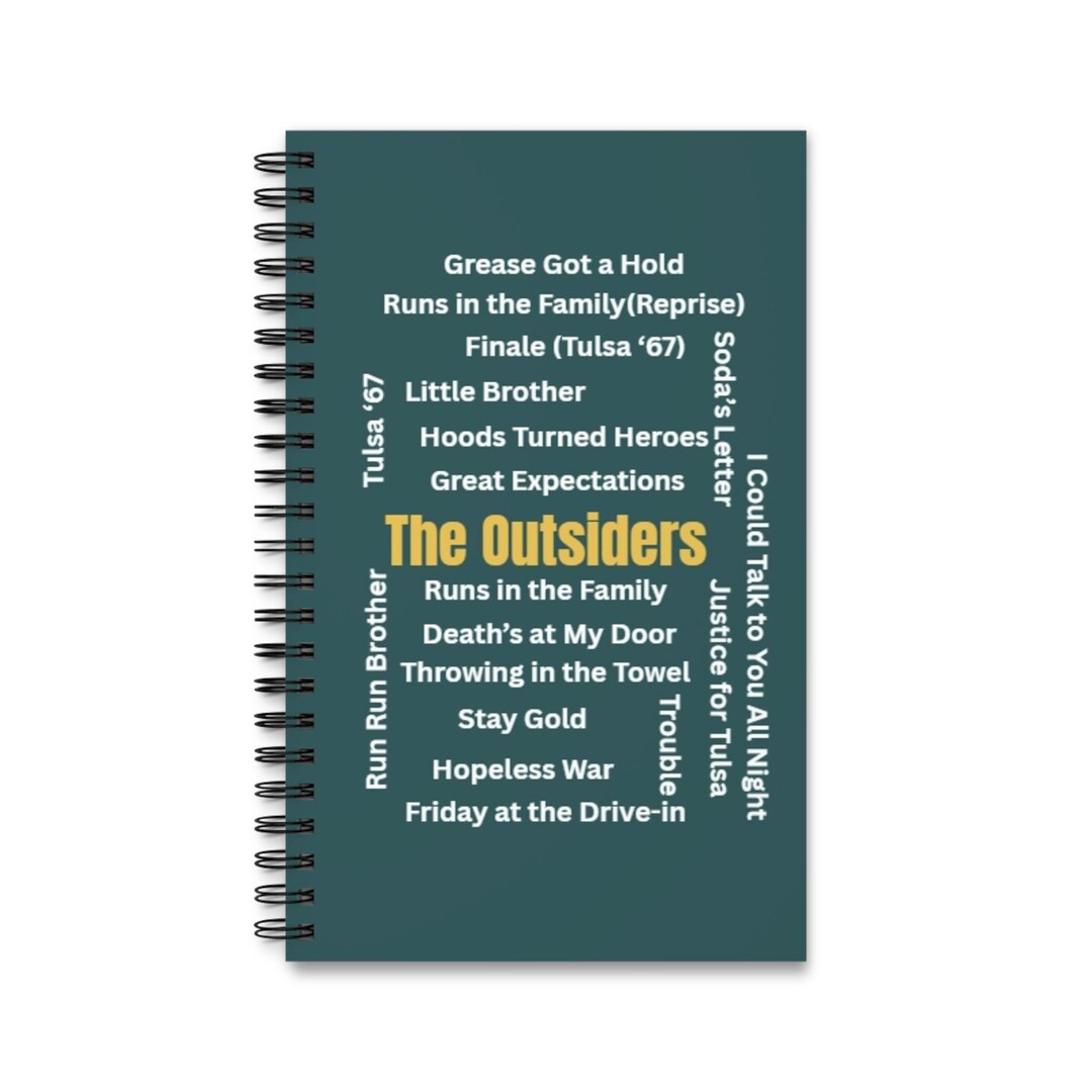 The Outsiders Notebook, the Outsiders Merch, Broadway Notebook ...