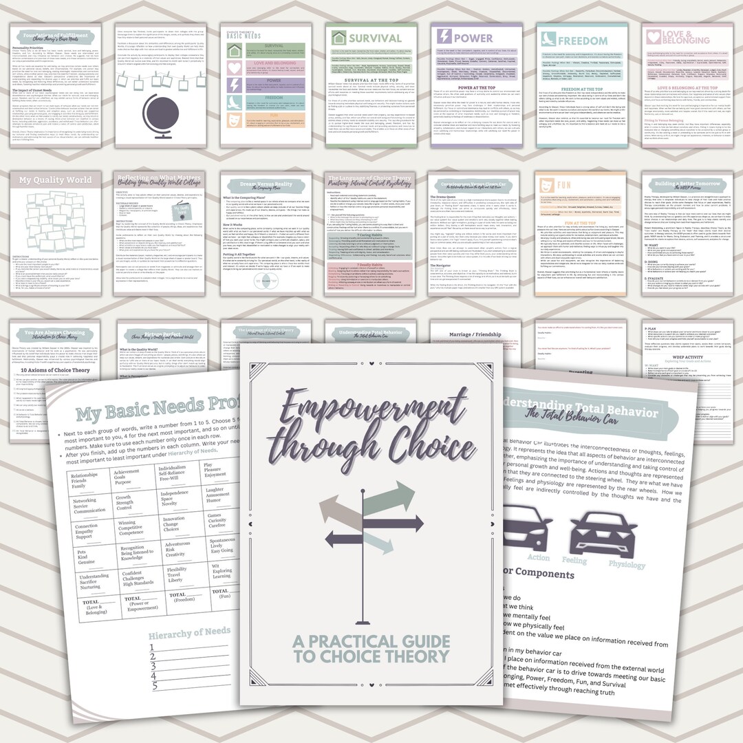 EMPOWERMENT THROUGH CHOICE: Application of Choice Theory and Reality ...