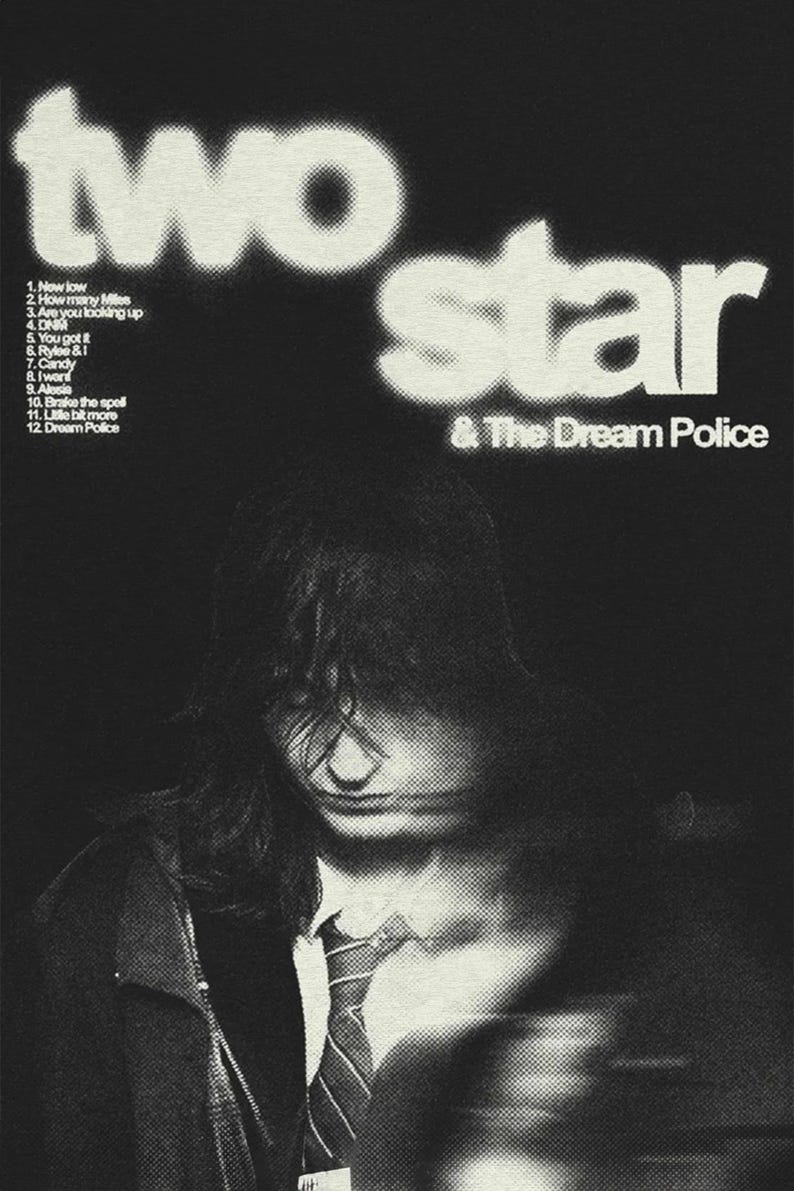 Mkgee - "two Star & the Dream Police" Album Art Poster (14" X 21") - Etsy