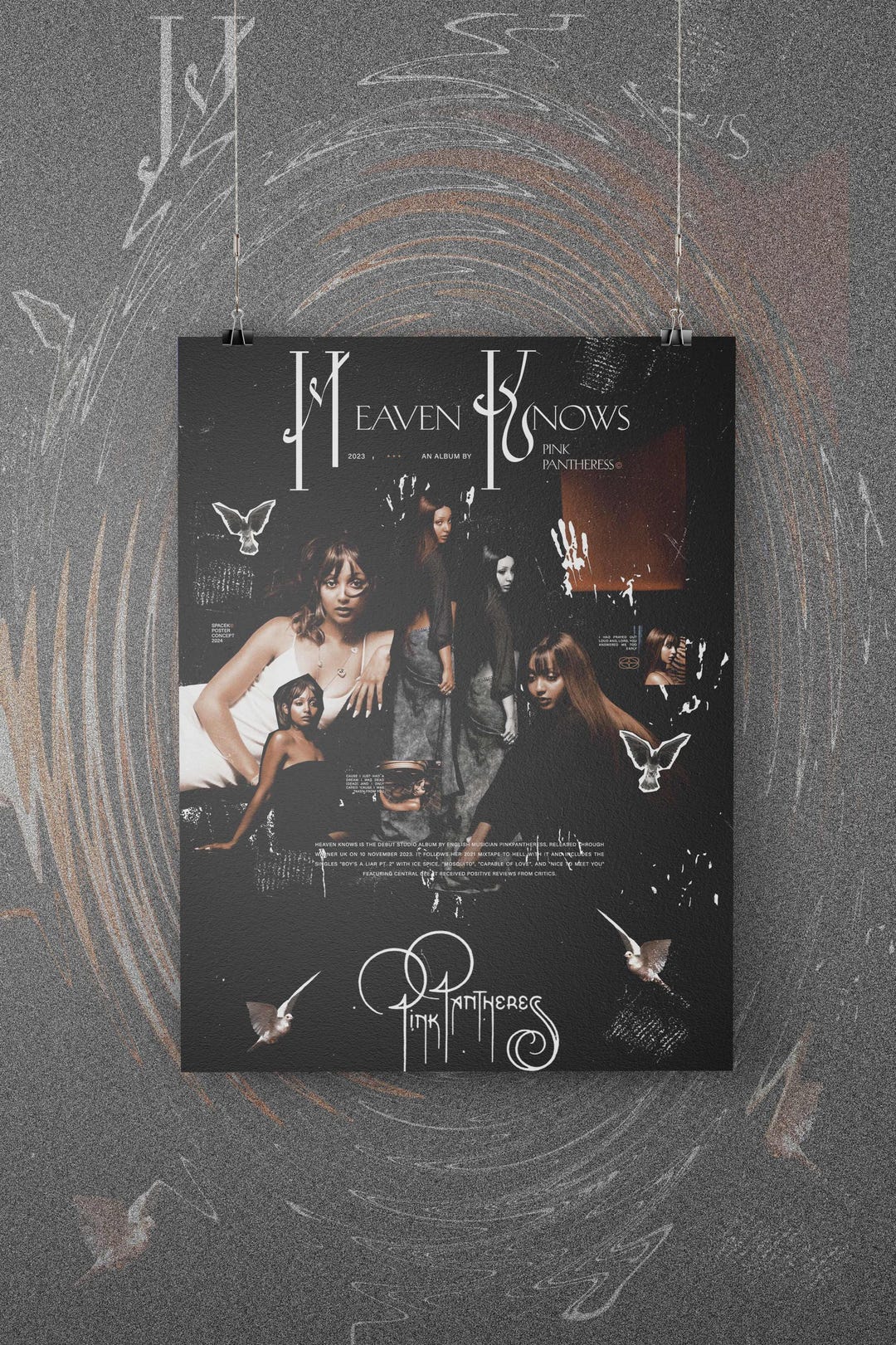 Pinkpantheress Poster | Heaven Knows - 14" X 21" - Music Wall Art ...