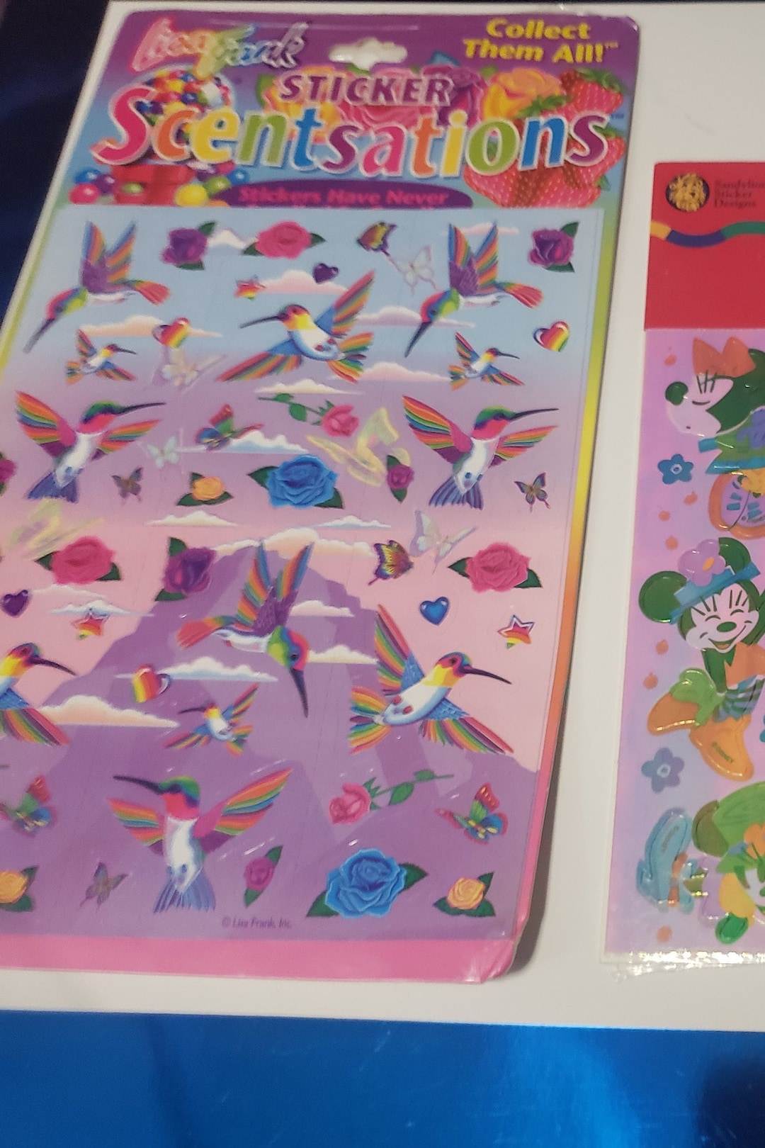 Vintage Lisa Frank scratch-n-sniff Hummingbird Stickers in Excellent ...