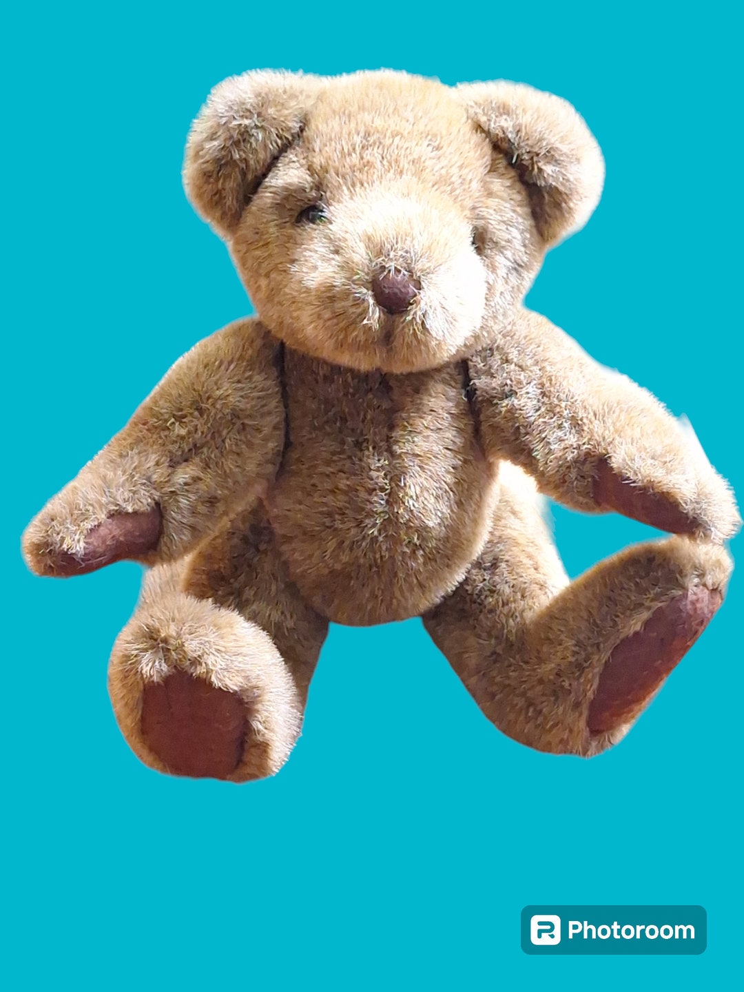 Vintage 11" Russ BARRINGTON BEAR Plush Brown Jointed Teddy Bear by Russ ...