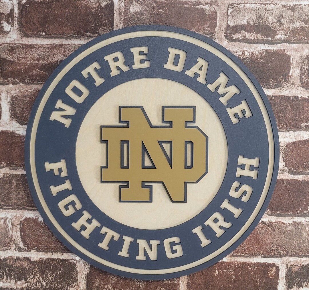 University of Notre Dame Wooden Sign - Etsy