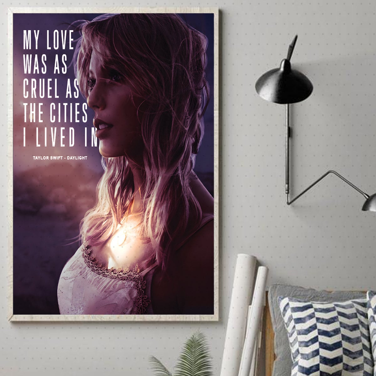 Taylor Swiftie Poster Daylight Lyrics Daylight Album Merch - Etsy