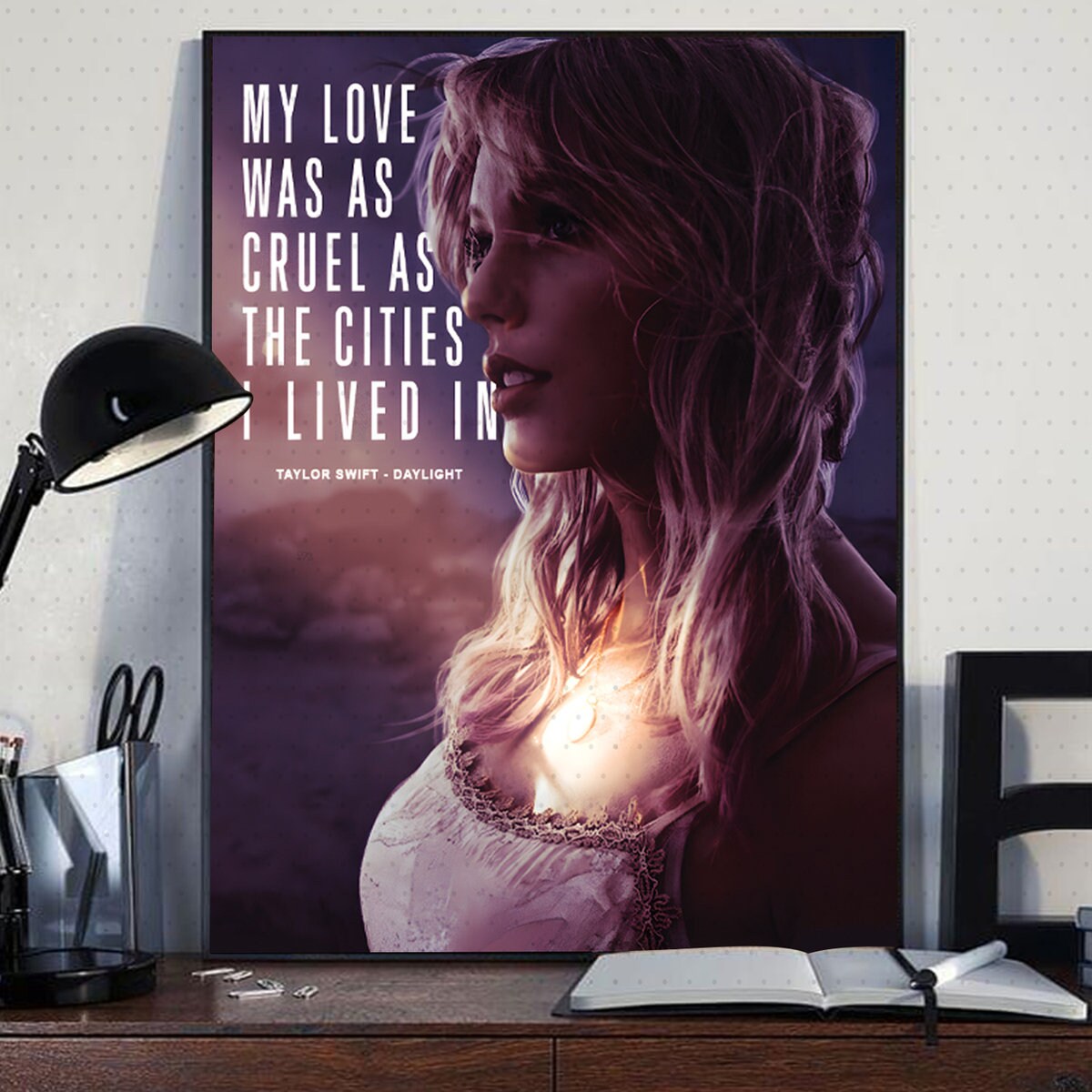 Taylor Swiftie Poster Daylight Lyrics Daylight Album Merch - Etsy