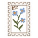 Blue Flower Vintage Postage Stamp Cross Stitch Pattern | Digital ...