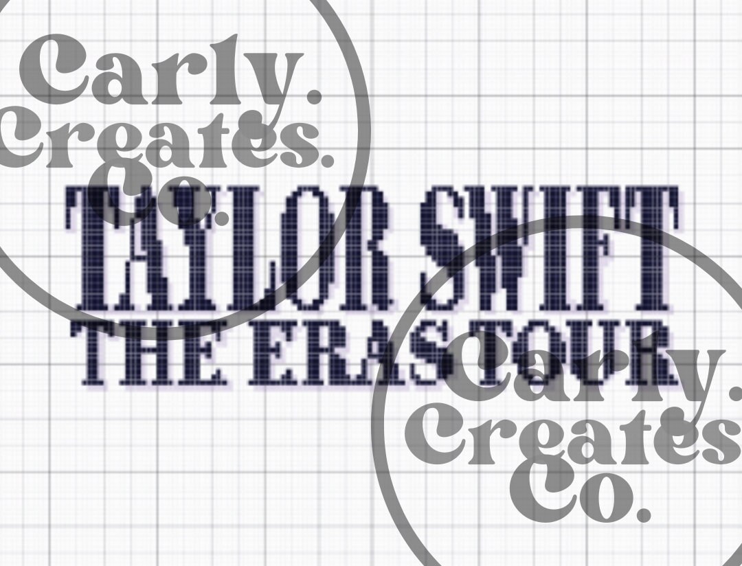 Taylor Swift eras Tour Cross Stitch Sampler Pattern - Etsy