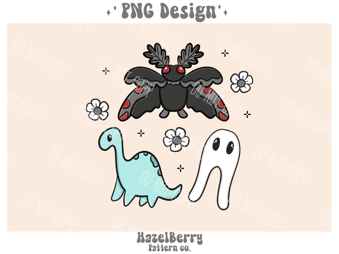 Cryptid PNG, Digital Download, Nightcrawler, Nessie, Mothman PNG File ...