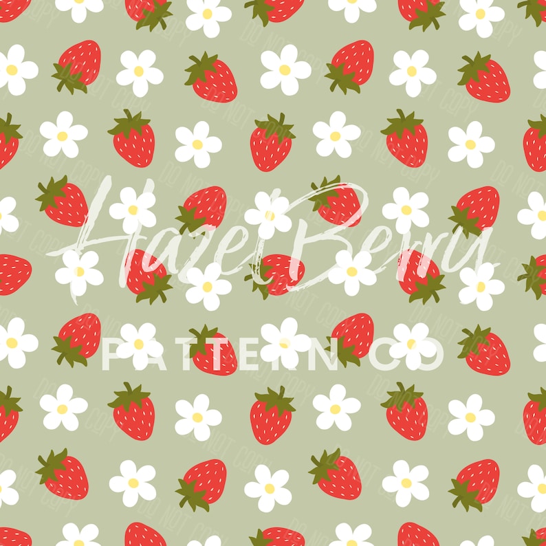 Strawberry Seamless Pattern, Retro Strawberry Seamless File, Retro Fruit Seamless, Fruit Pattern ...