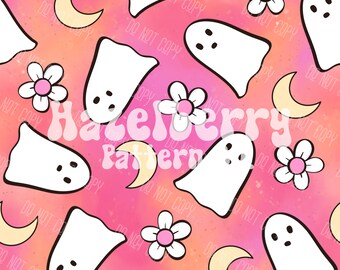 Girly Ghost Seamless File - Etsy