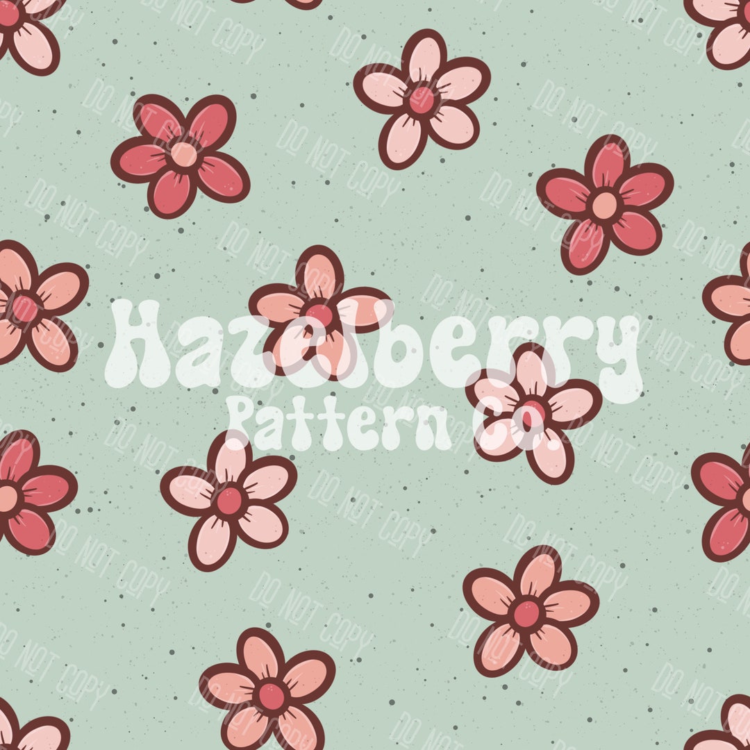 Retro Floral Seamless Pattern, Boho Floral Seamless File, Spring ...