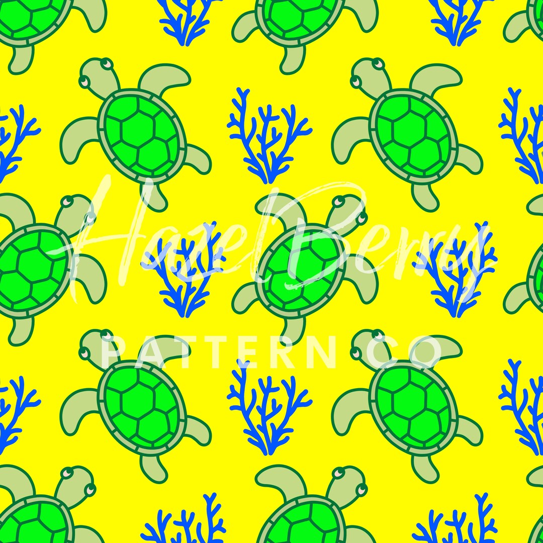 Safe Swim Seamless Pattern, Boy Safe Swim Seamless, Sea Turtle Seamless ...
