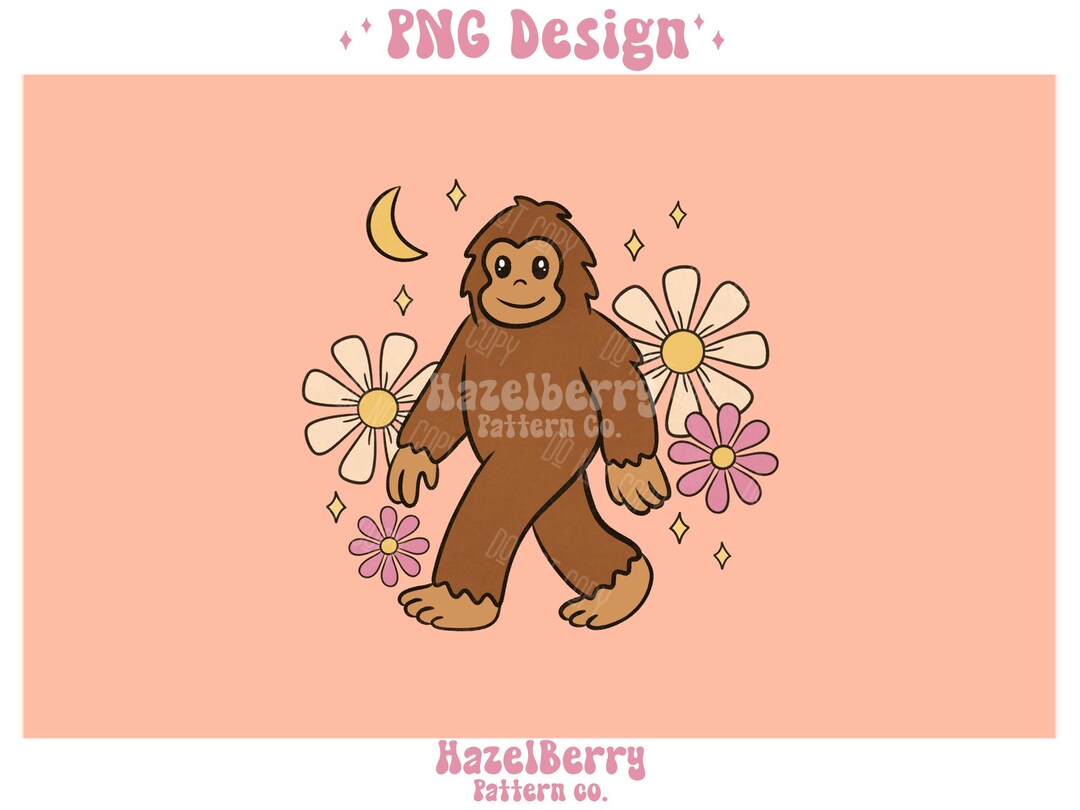 Big Foot PNG, Digital Download, Cryptid PNG, Cryptid Creatures Digital ...