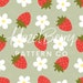 Strawberry Seamless Pattern, Retro Strawberry Seamless File, Retro ...