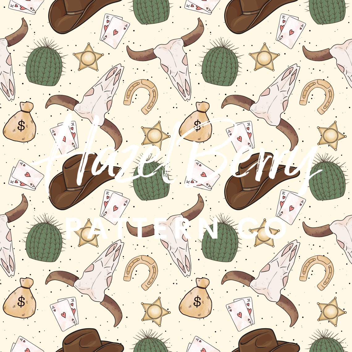 Cowboy Seamless Pattern/ Digital Download/ Boy Seamless - Etsy