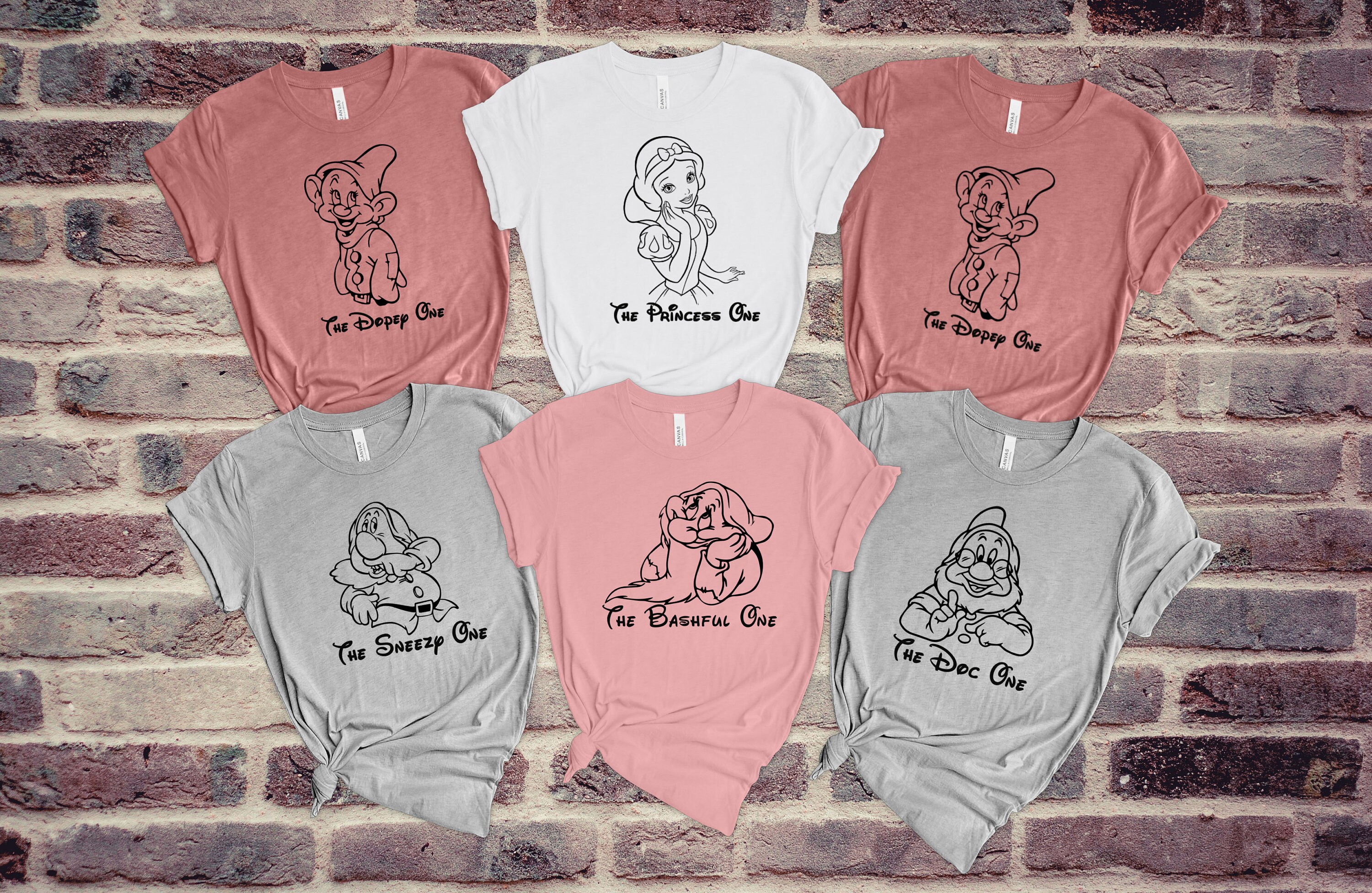 Seven Dwarf's Shirt Seven Dwarfs Disney Snow Shite - Etsy UK