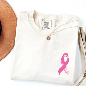Comfort Colors® Breast Cancer Shirt, Pink Ribbon T Shirt, Cancer ...