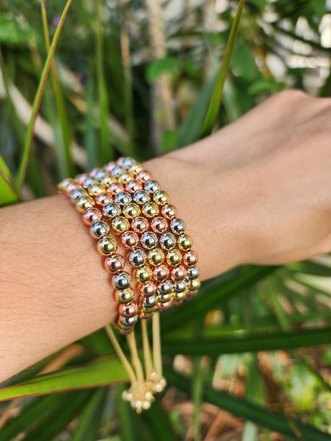 Bubbles Bracelet Type Bangles Gold Plated Vintage Pearl - Etsy