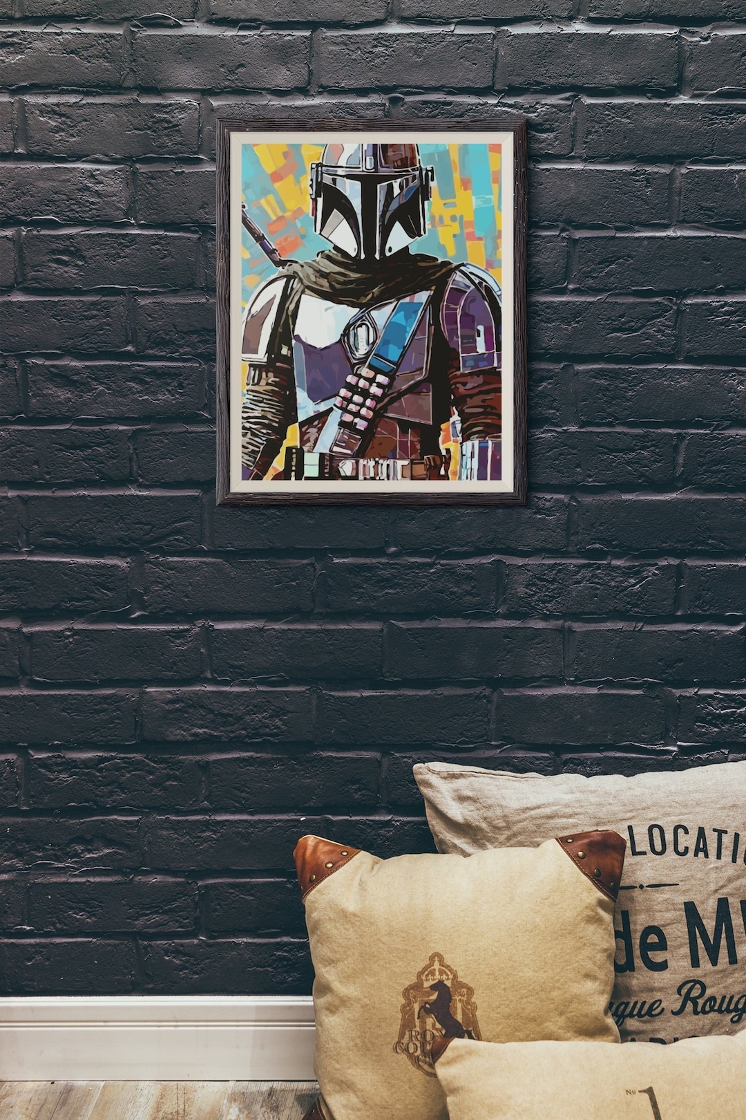 MANDALORIAN Vector Illustration Mandalorian Poster Star Wars - Etsy