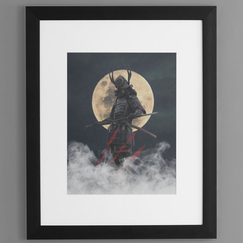 Samurai Digital Art Japanese Art Asian Art Downloadable - Etsy