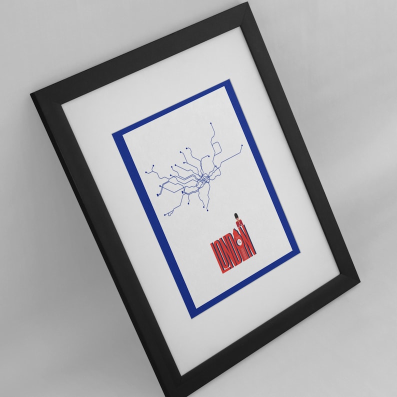 London Underground Map Art Print, Digital Download, Wall Art, Printable ...