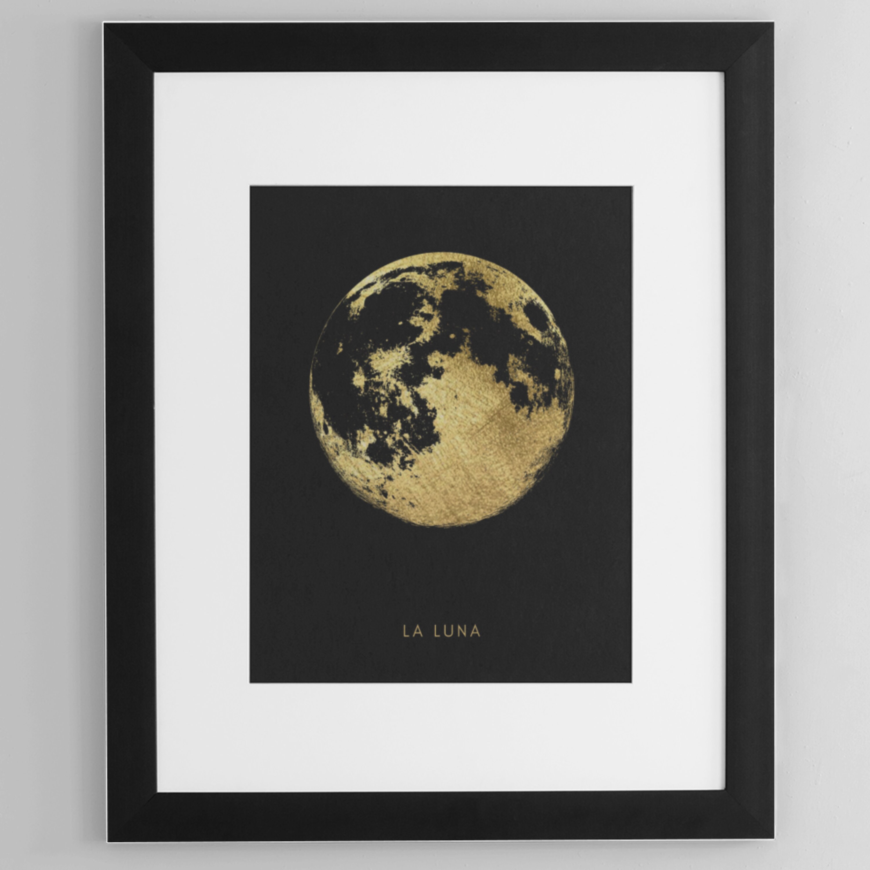 Moon la Luna Digital Art, Wall Art, Constellations, Outer Space, Cosmic ...