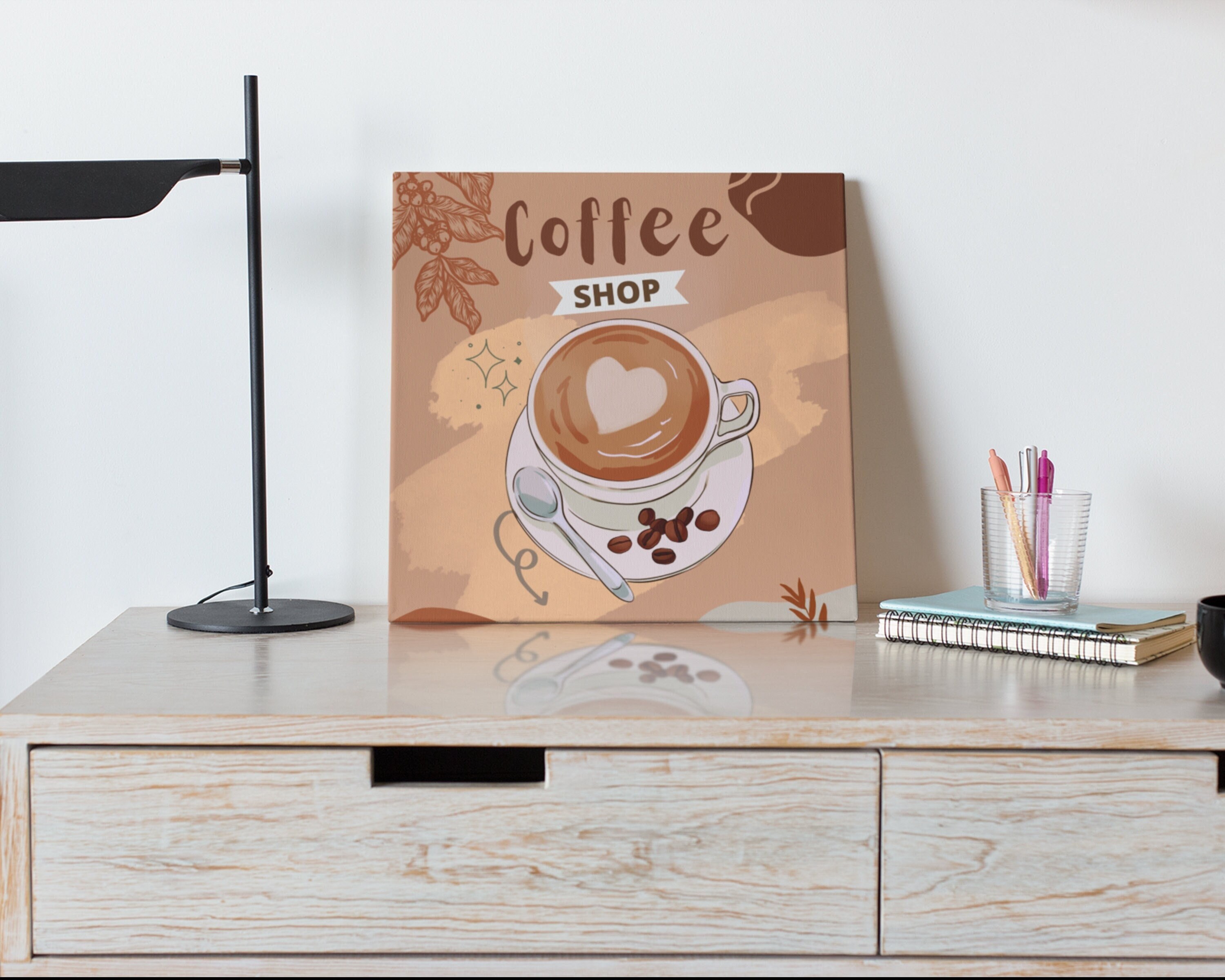 Coffee Shop Printable Art, Digital Download, Downloadable Art, Coffee ...