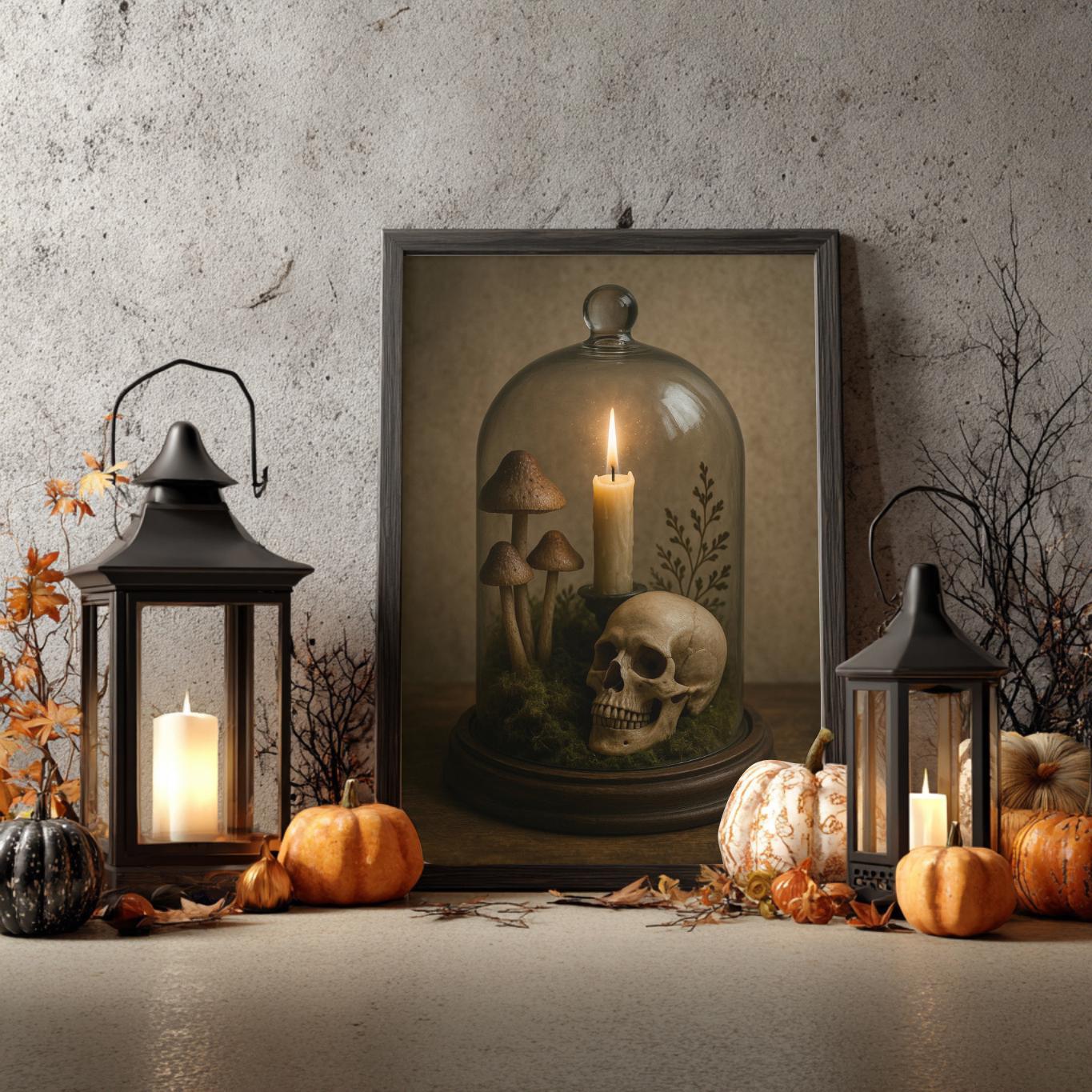 Haunted Terrarium Print: Gothic Halloween Decor (digital Download) - Etsy
