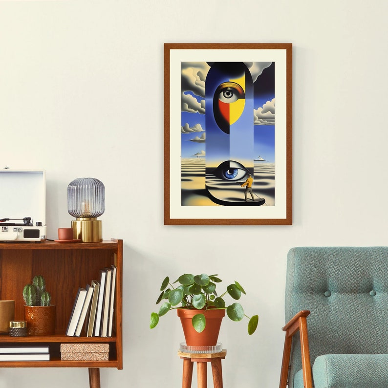 Balancer Eye Surreal Art Print Retro Vintage Poster Trendy - Etsy