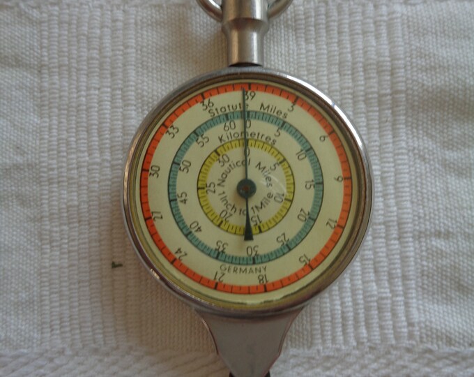 Vintage West German Map Measurer Tool Opisometer With Color Bands ... Vintage West German Map Measurer Tool Opisometer With Color Bands ...