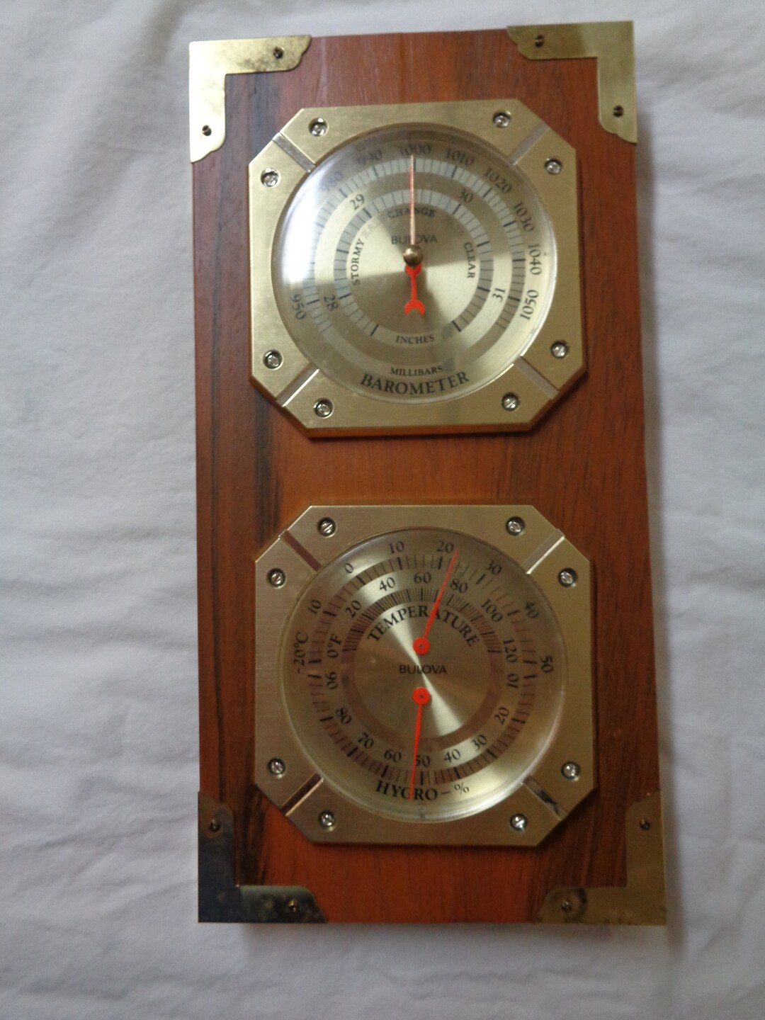 Vintage Bulova Indoor Weather Station (C1813) - Etsy