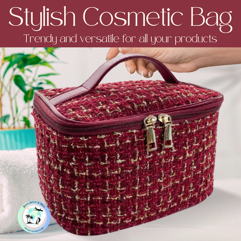 Makeup Vanity Bag Makeup Portable Travel Cosmetic Bag for - Etsy
