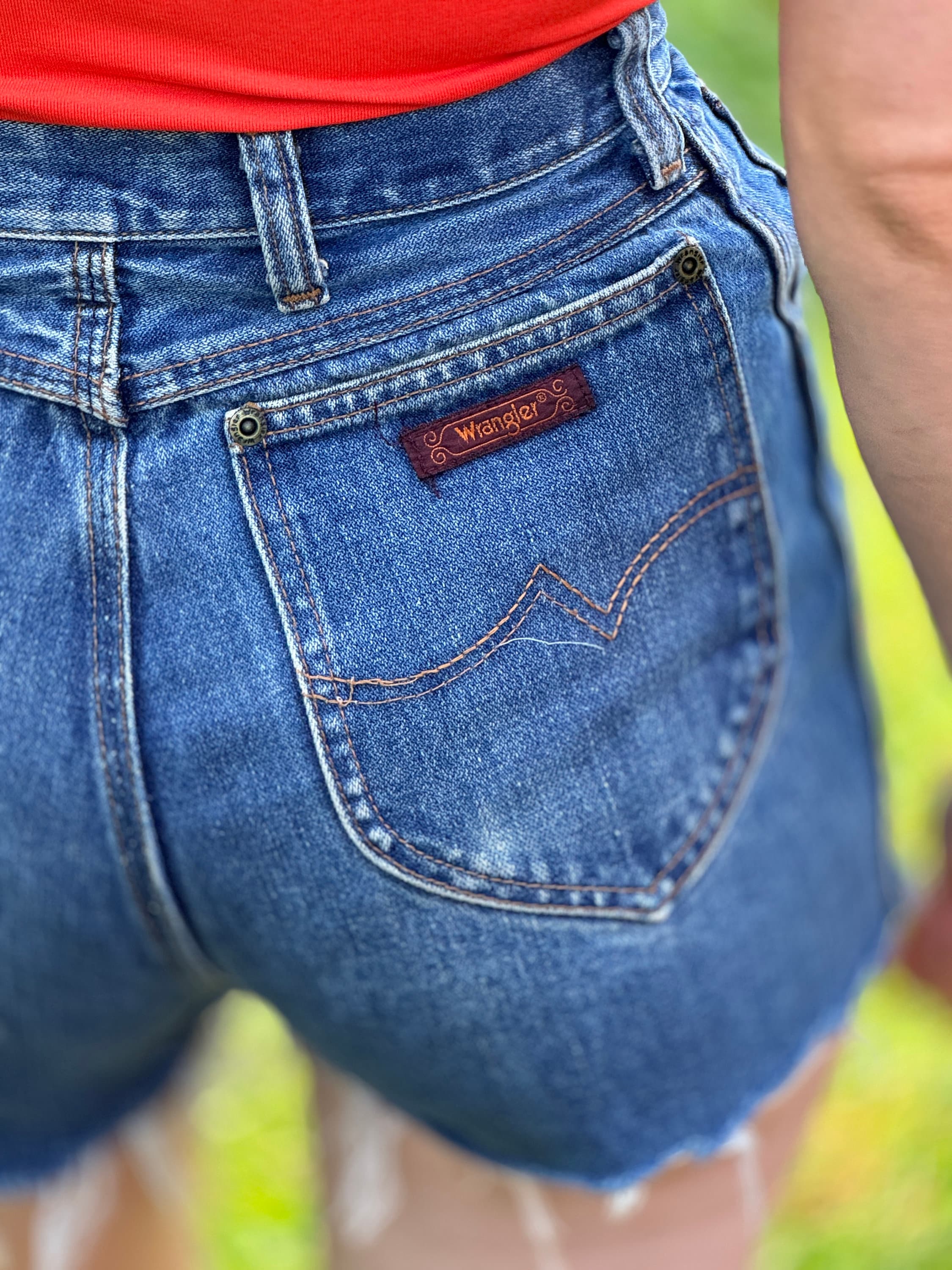 Rare '70s Wrangler Daisy Duke Cut-off Shorts / Size 24 - Etsy