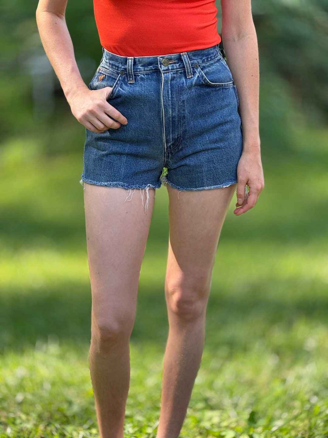 Rare '70s Wrangler Daisy Duke Cut-off Shorts / Size 24 - Etsy
