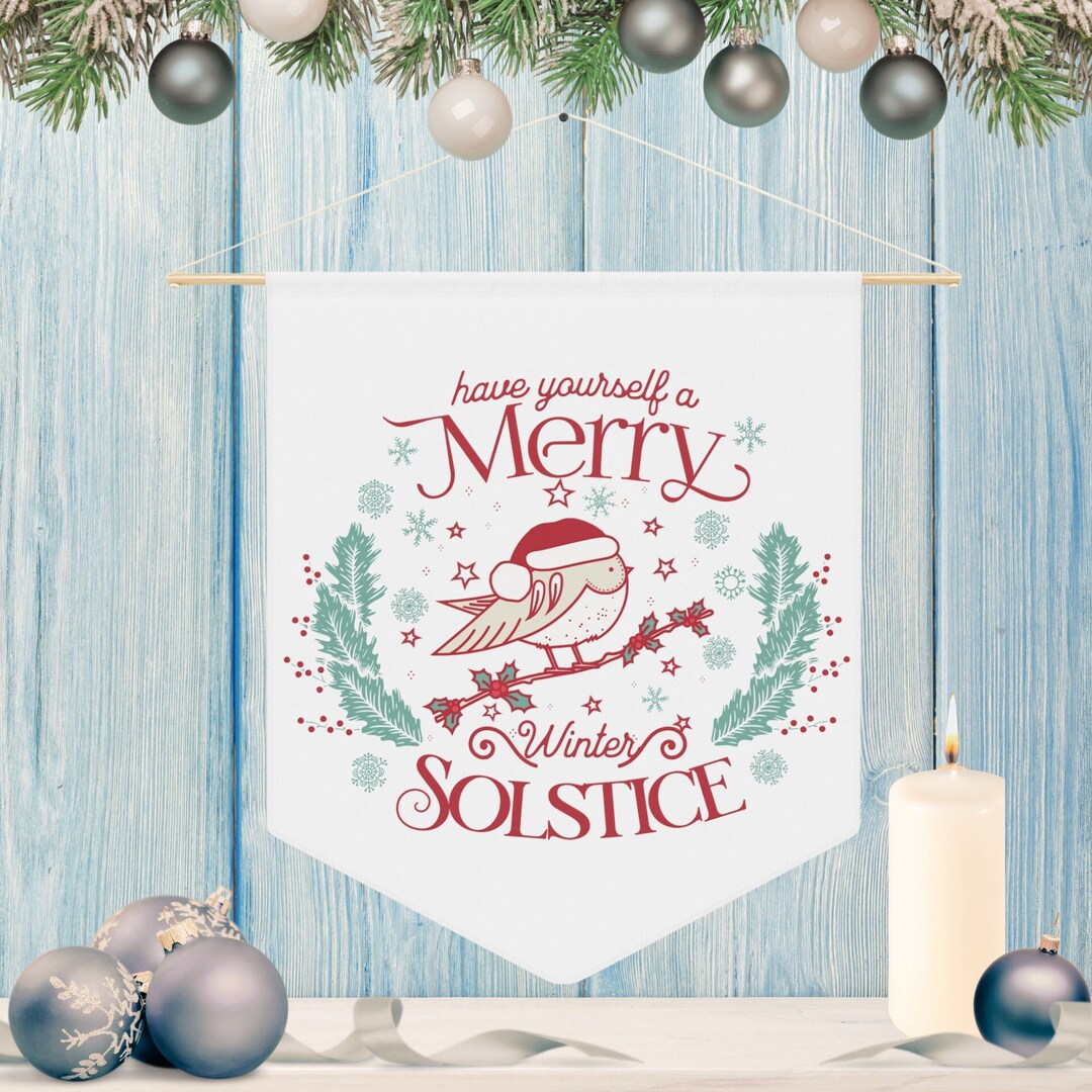 Have a Merry Winter Solstice Blessings Holiday Wall Art, Pagan Gift ...